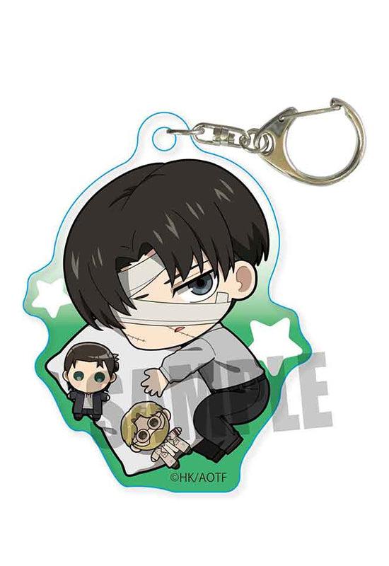 Attack on Titan Bell House GyuGyutto Acrylic Key Chain Levi (Eren & Ze ...