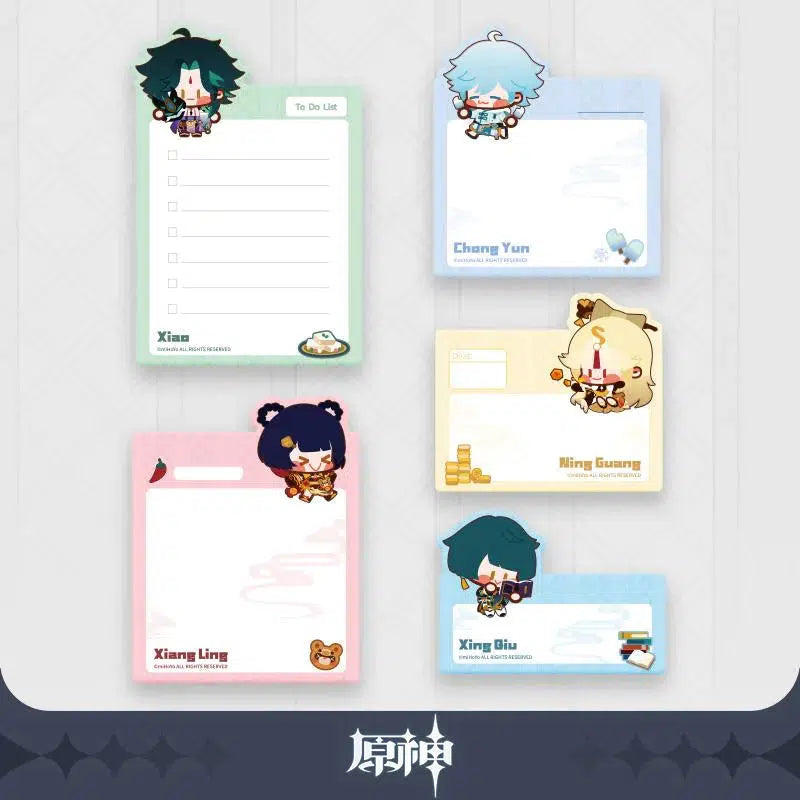 Genshin Impact Assorted Character Notepad – Sino Hobby
