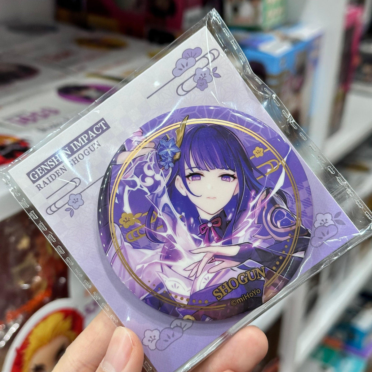 Genshin Impact Official Merchandise - Badge - Raiden Shogun| Sino Hobby